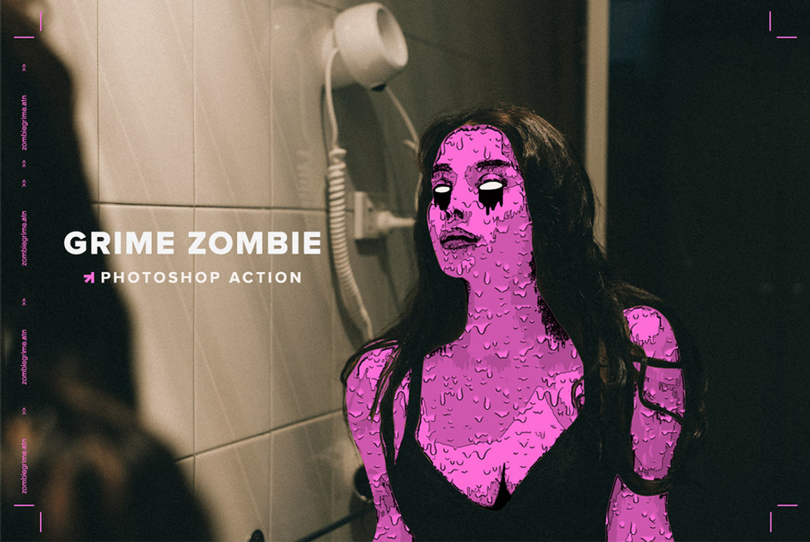 Zombie Grime Art Photoshop Action – TwnDeals