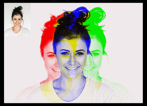 Tri Color Effect Photoshop Action – TwnDeals