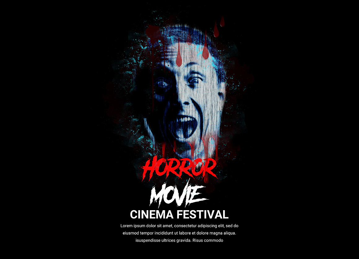 Horror Movie Poster Photoshop Action – TwnDeals